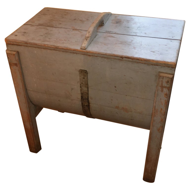 Canadian Butter Churn Side Table at 1stDibs