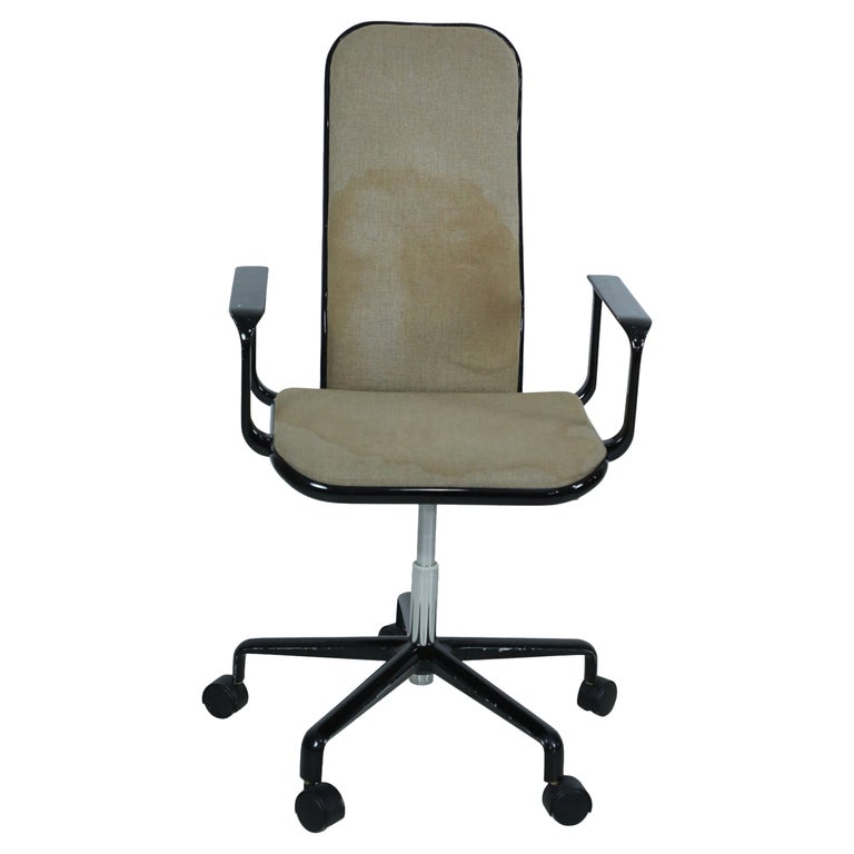 Fred Scott "Supporto" 1970's Black Metal Office Chair by Hille ...