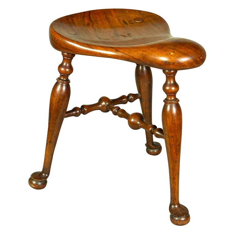 English Mahogany Stool For Sale at 1stDibs
