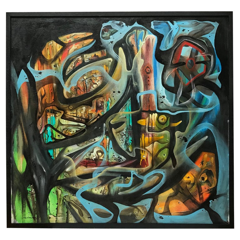 Large Abstract Painting by Mike Kranz at 1stDibs