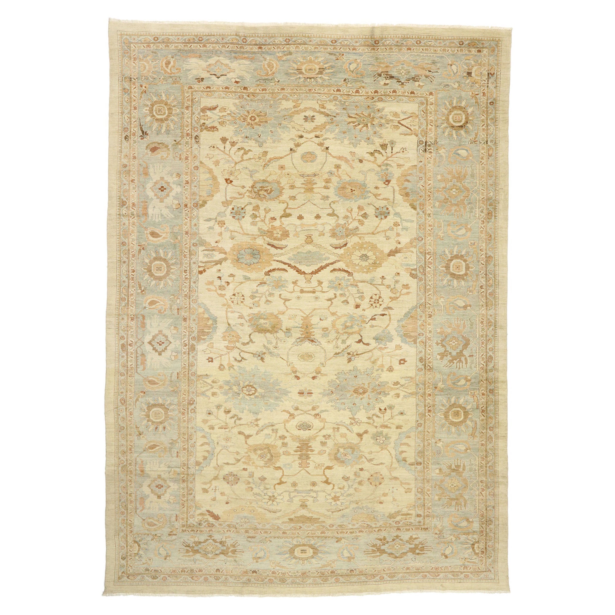 Neoclassical Style Persian Sultanabad Area Rug with Federal Color ...