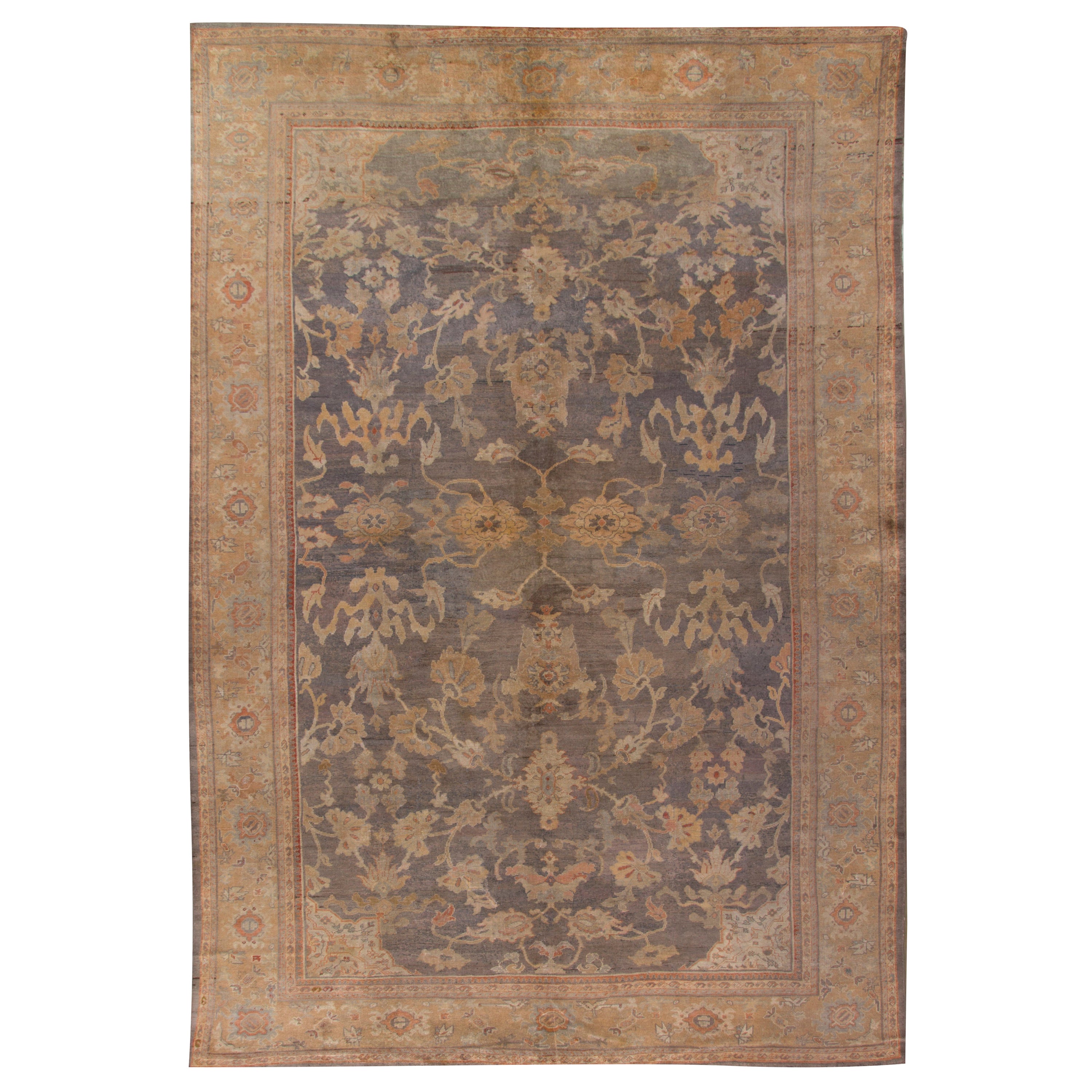 Soft Colored Rustic Antique Persian Sultanabad Carpet, circa 1890s For ...