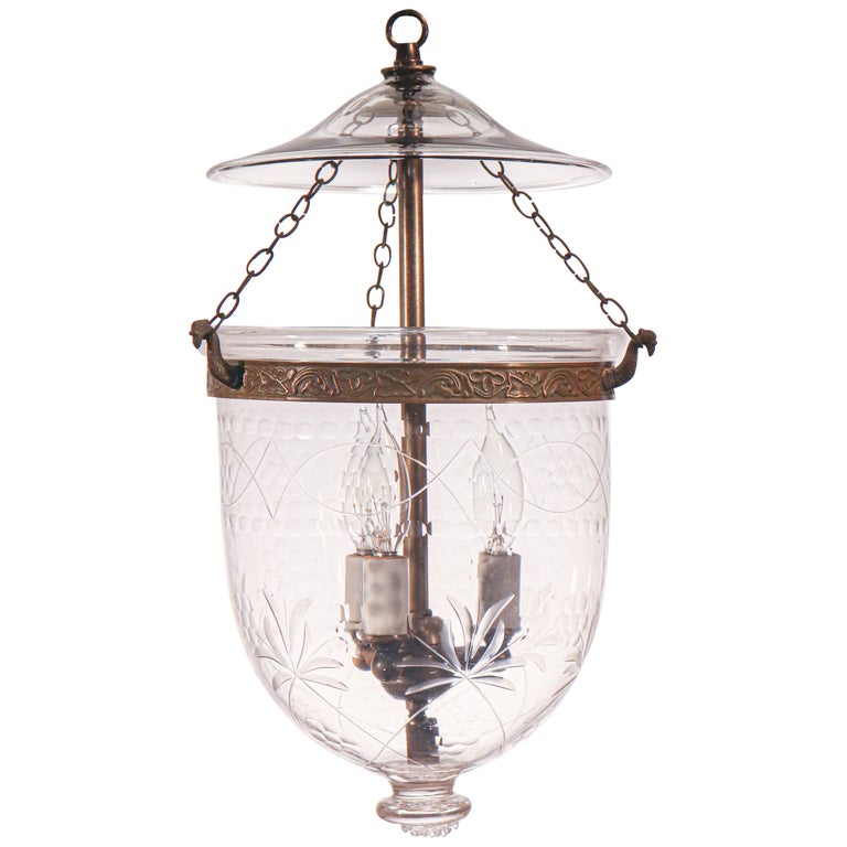 Antique Petite Bell Jar Lantern at 1stDibs