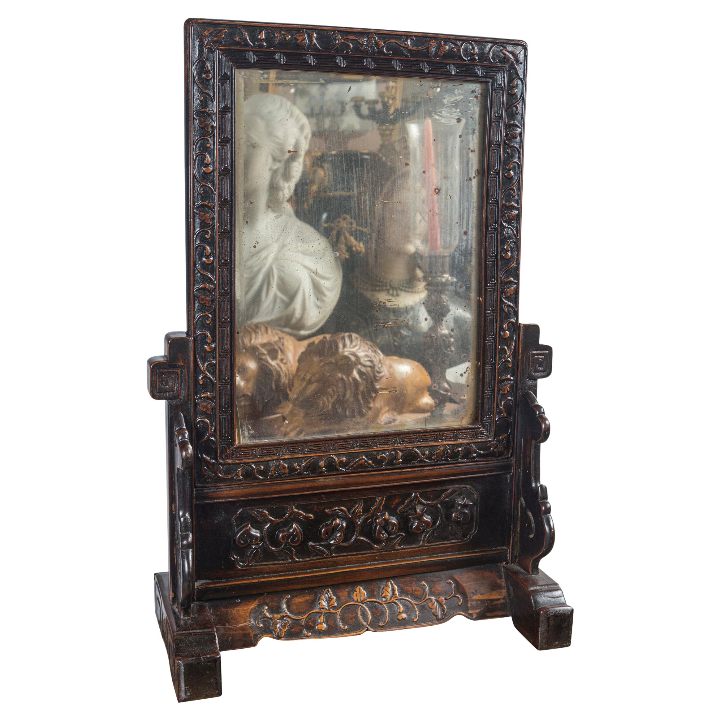 Chinese Teak Wood Étagère at 1stDibs