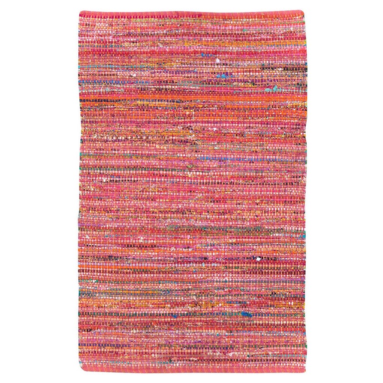 Mid-20th Century Handmade American Rag Rug For Sale at 1stDibs | rag ...