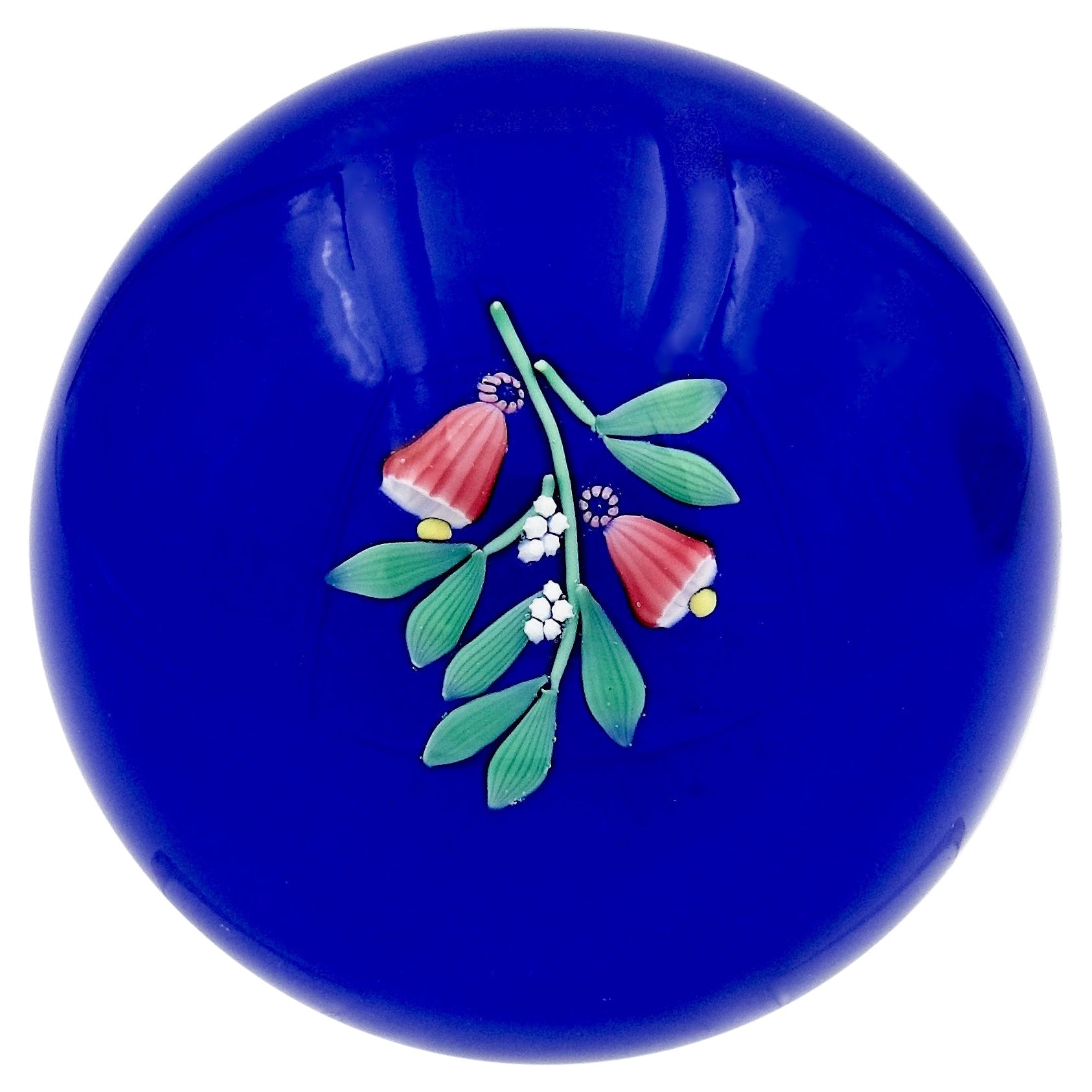 Vintage Saint Louis Etched and Faceted Art Glass Paperweight at 1stDibs ...