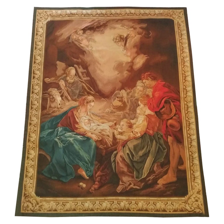 1045 - Nativity of Jesus Wall Tapestry For Sale at 1stDibs | jesus tapestry