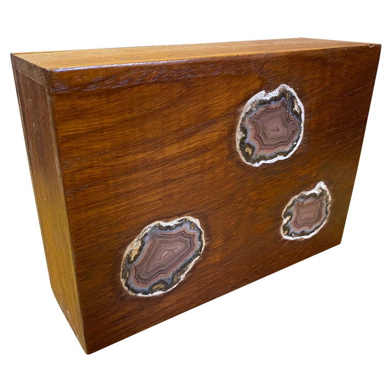 1960s Teak and Agate Geode Hanging Night Light at 1stDibs | geode night ...