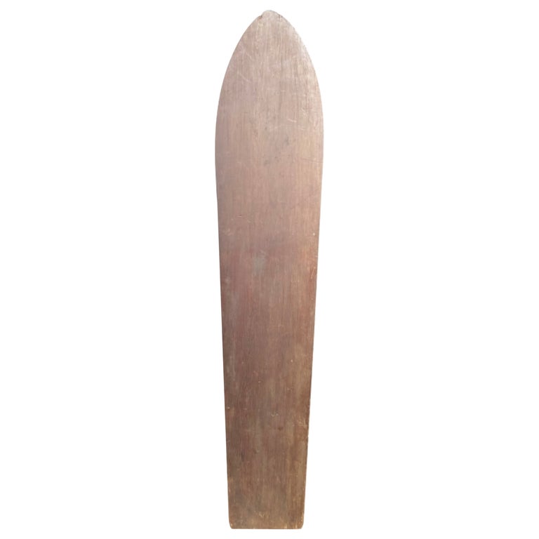 Early-1900s Waikiki Hawaii Wood Plank Surfboard at 1stDibs