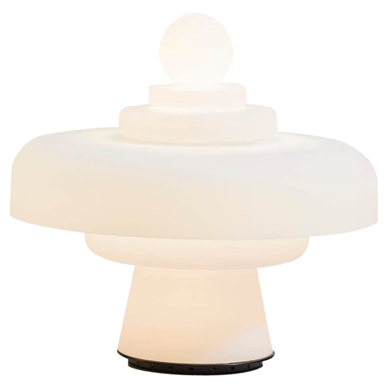 Large Bobo Piccoli 'Regina' Table Lamp in Blown Glass for Fontana Arte ...