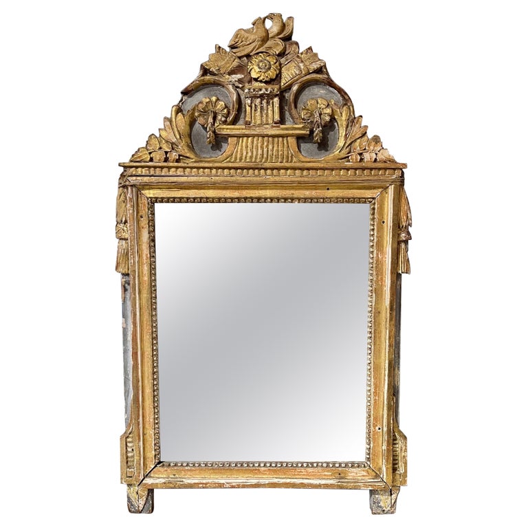 18th Century Italian Neo Classical Carved and Parcel Gilt Mirror For ...