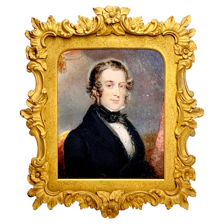 Portrait Miniatures of a Gentleman, Edward William Thomson 'British ...