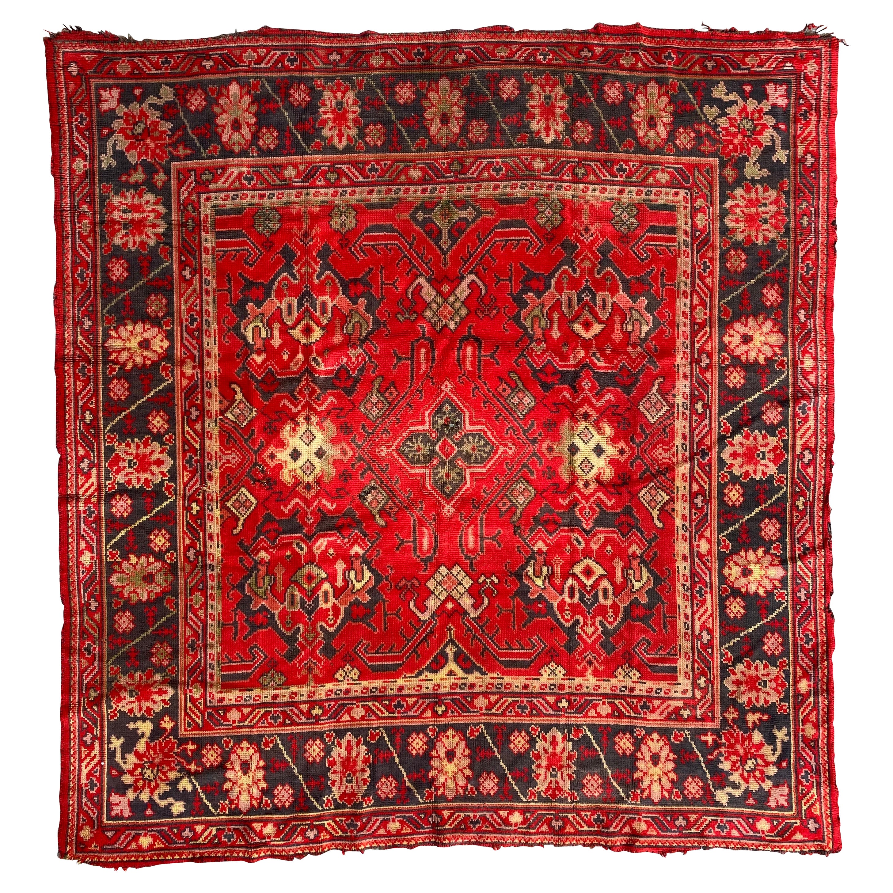 Antique European Ukrainian Rug For Sale at 1stDibs