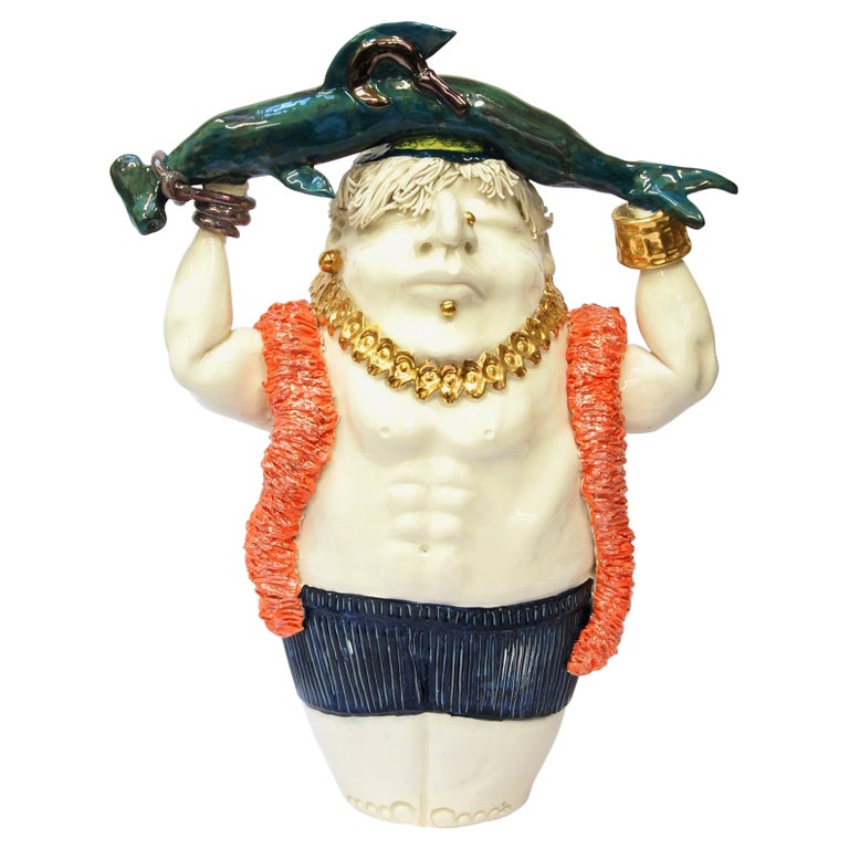 Hammerhead Muscle Fish Decorative Centerpiece Handmade Italy, 2020 ...