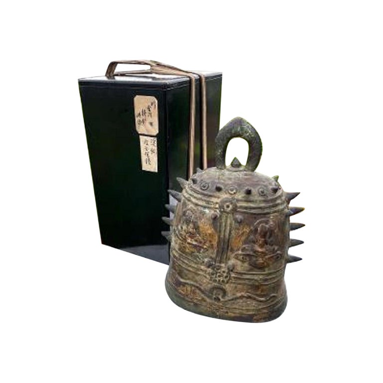 Japan Fine 1920s Gilt Bronze Buddhist Temple Bell at 1stDibs