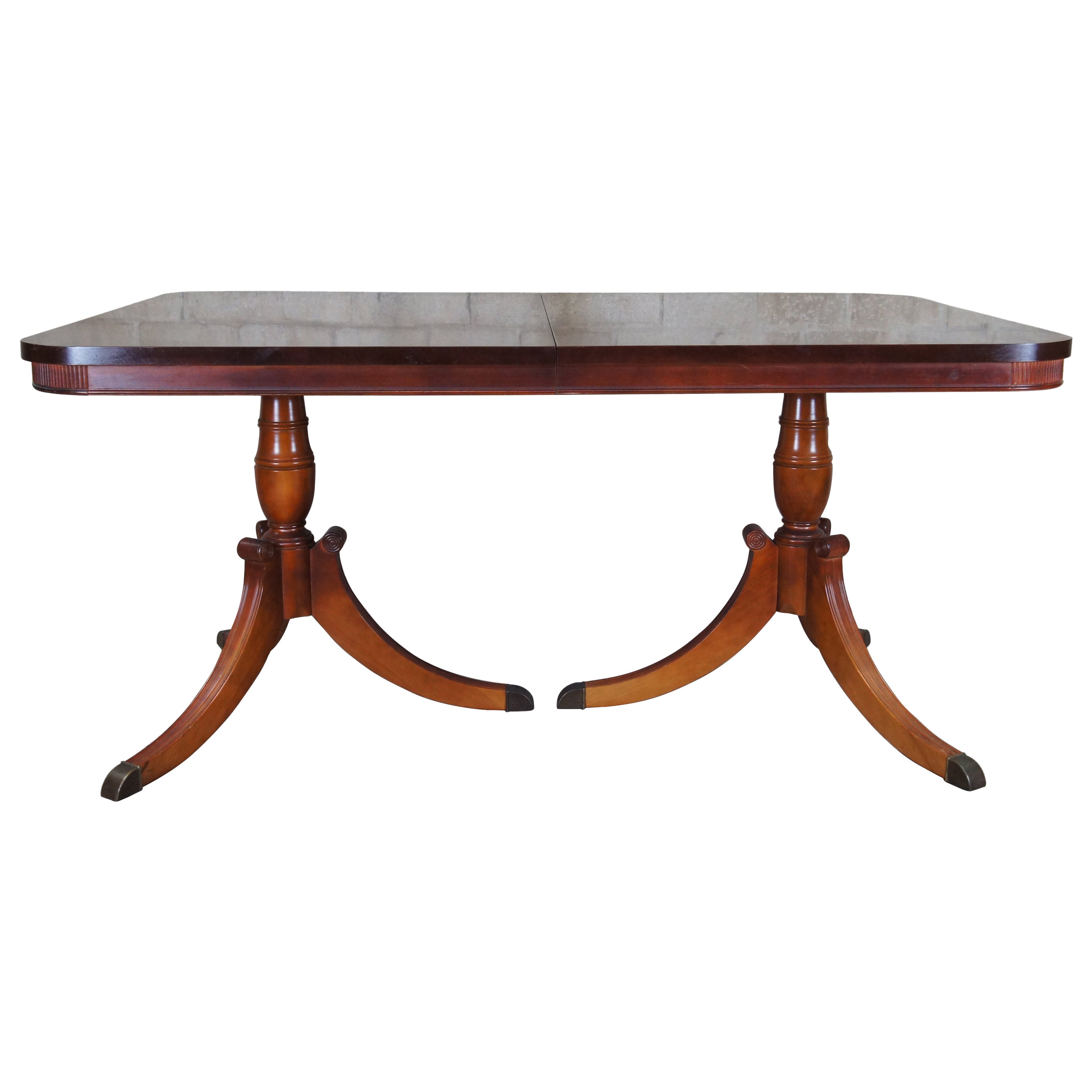 Craddock Furniture Mid Century Duncan Phyfe Mahogany Extendable Dining ...