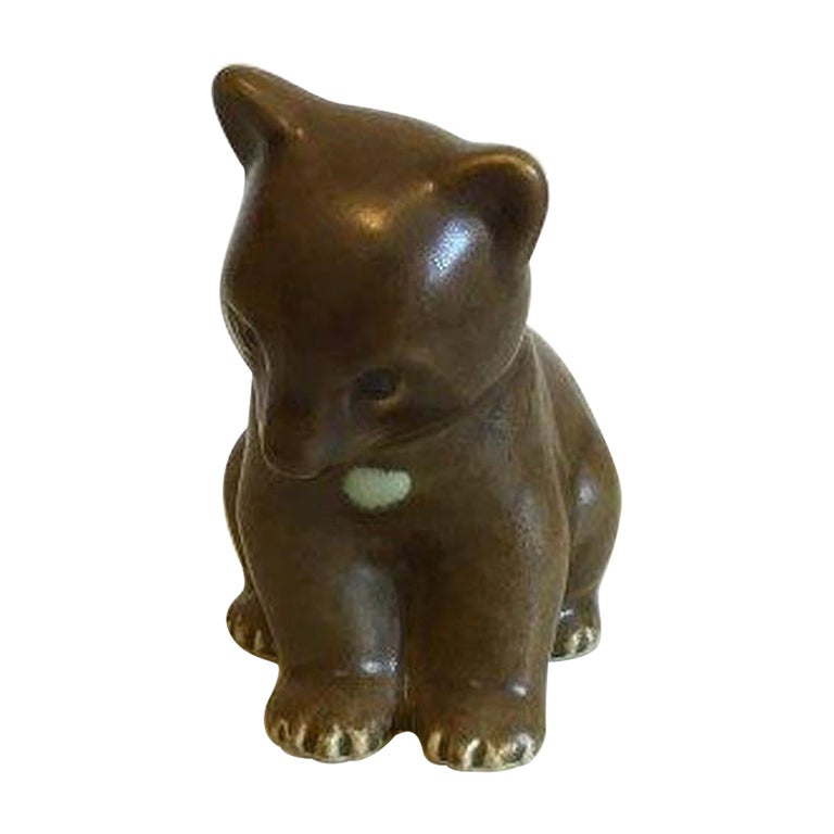 Knud Basse Large Stoneware Bear For Sale at 1stDibs