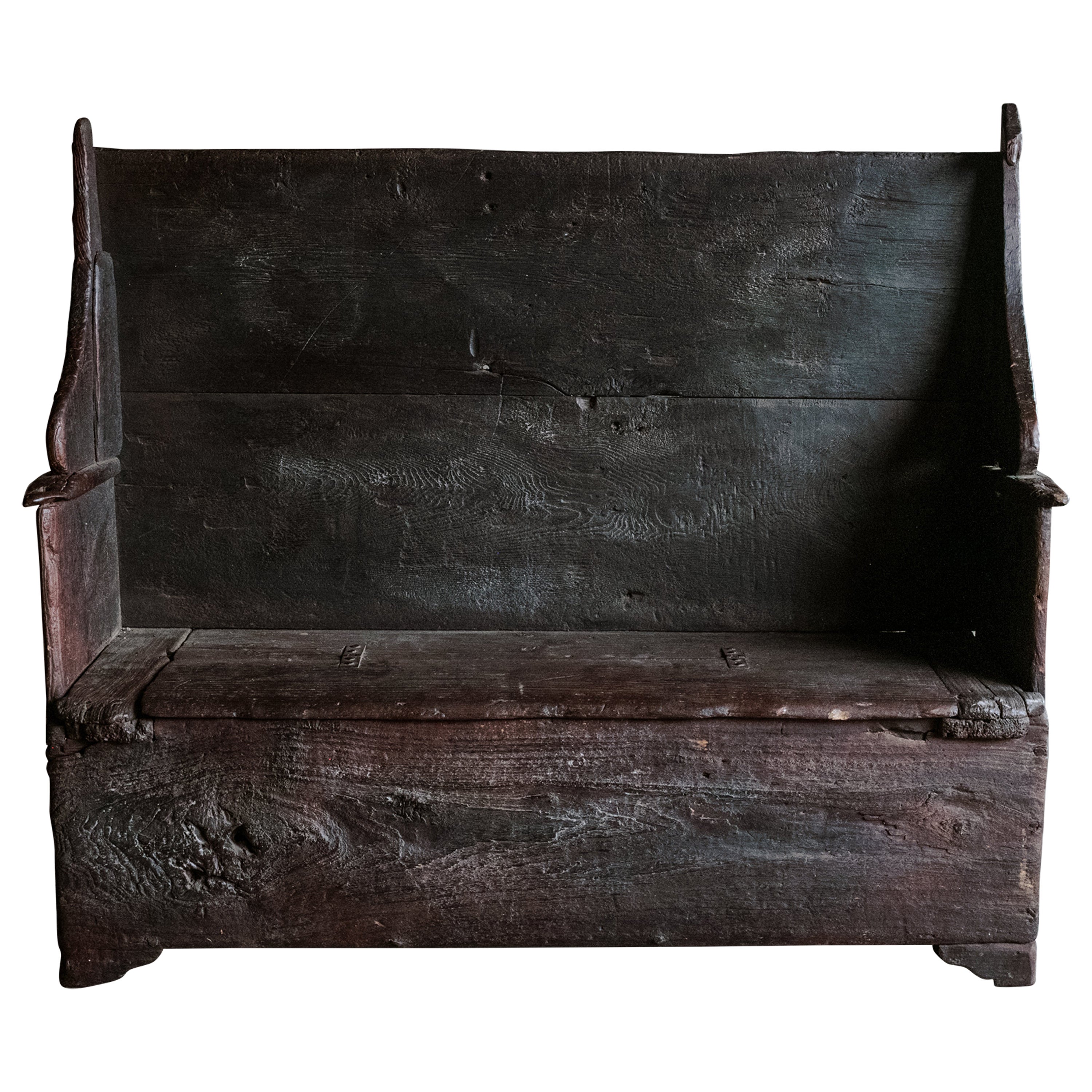 Rare Pair of Roycroft Oak Benches, Inventory Number from the Inn, circa ...