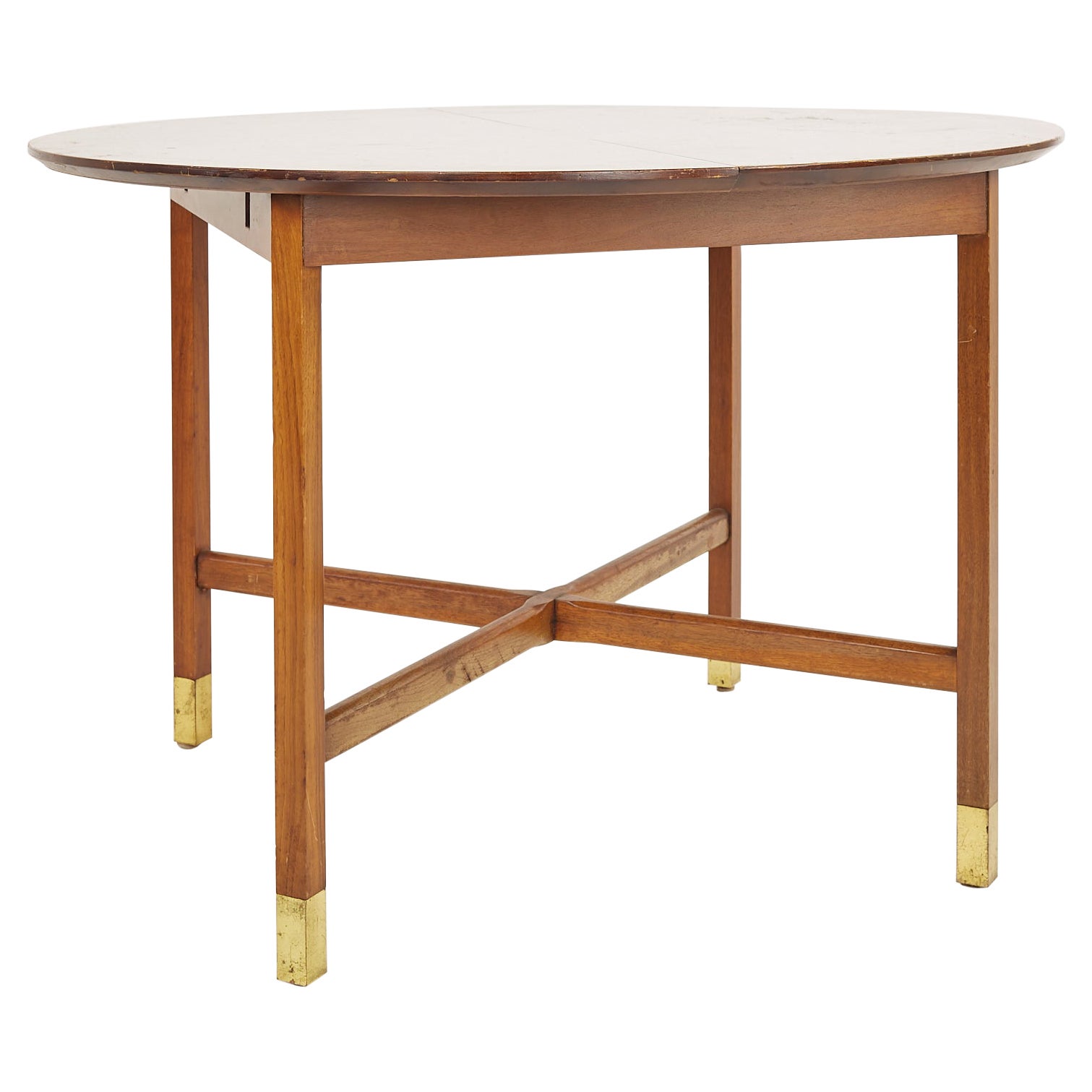 Mid Century Danish Teak Expanding Hidden Leaf Dining Table at 1stDibs