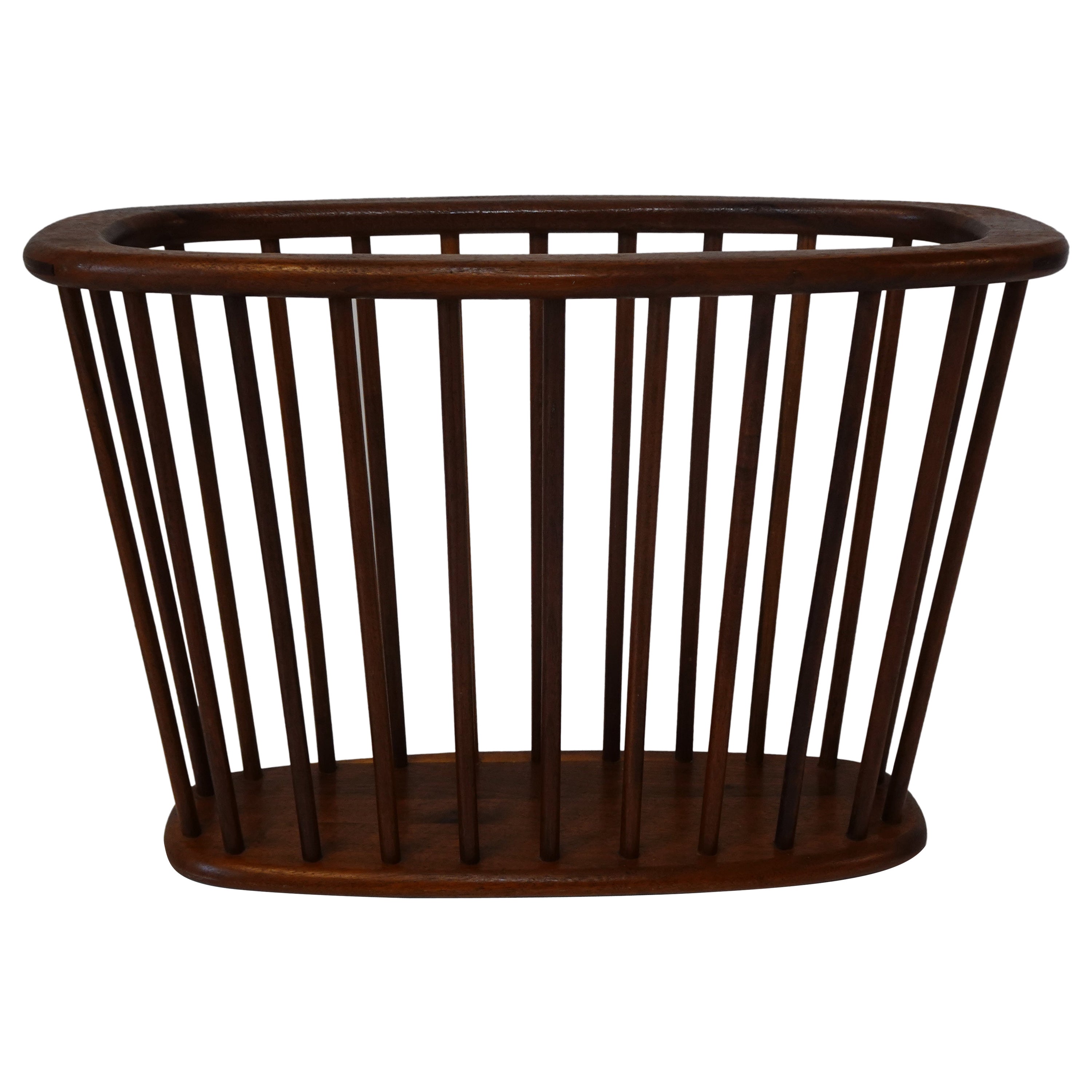 Monumental Cabin Modern Mid-Century Magazine Rack Walnut Long Coffee ...
