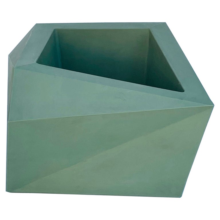 Large Faceted Planter at 1stDibs