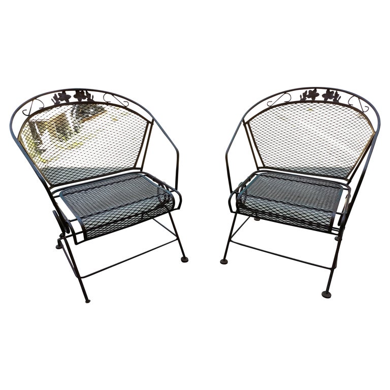 Pair of Mid-Century Modern Garden Rockers For Sale at 1stDibs