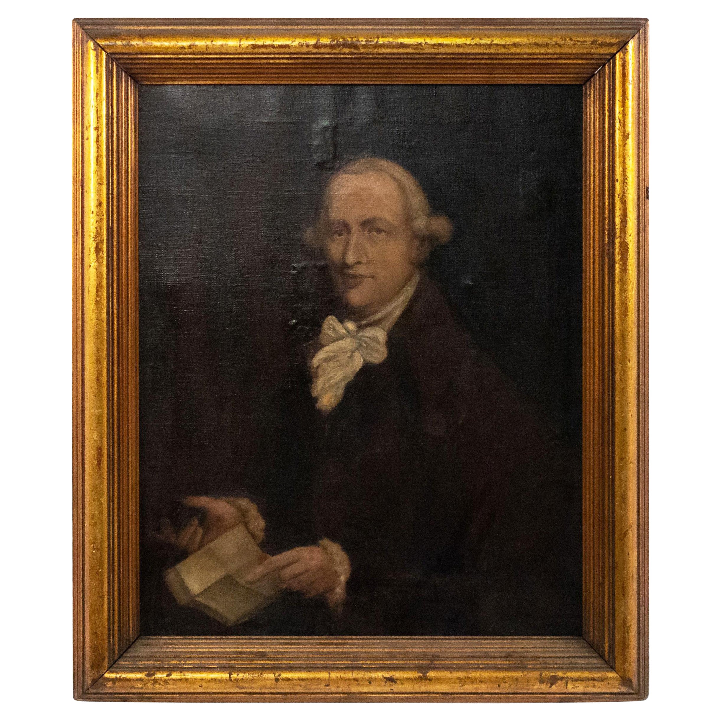 Late 19th Century English Victorian Oil Portrait of a Seated Man ...