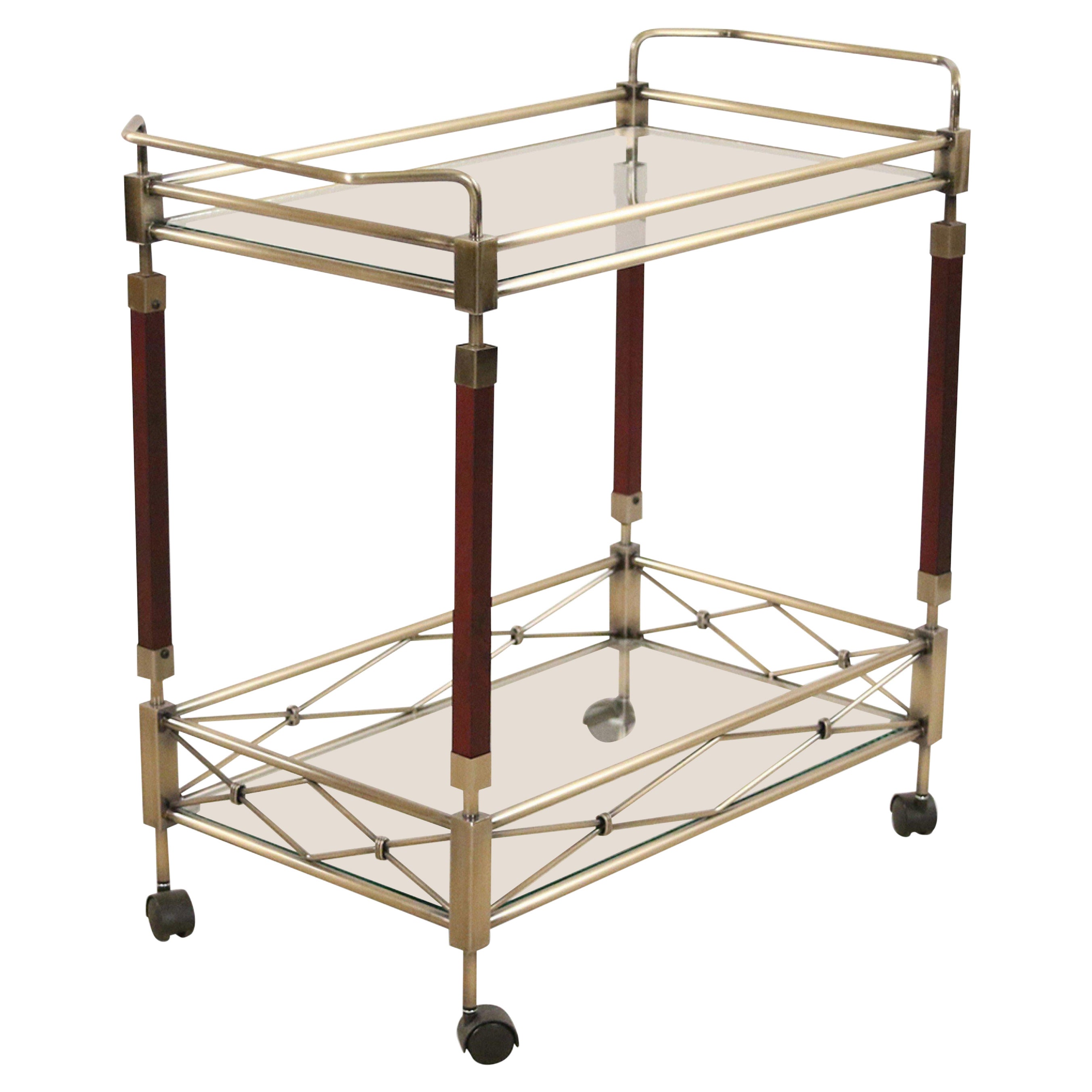 BAR HARBOR WICKER TEA CART at 1stDibs
