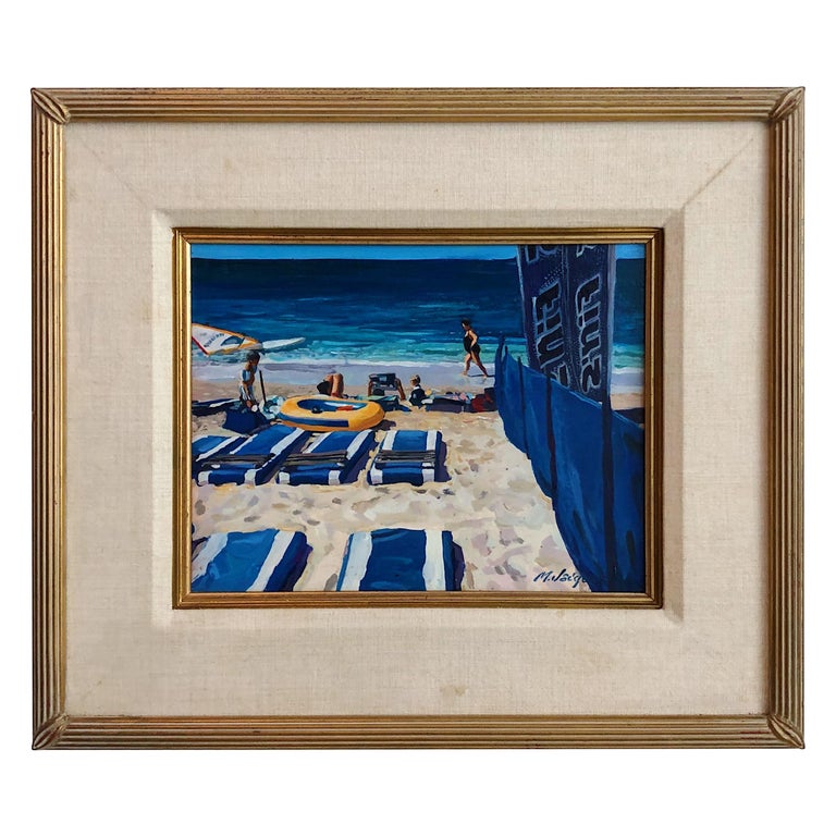 Vintage Michael Jacques Original Illustration Oil on Board at 1stDibs