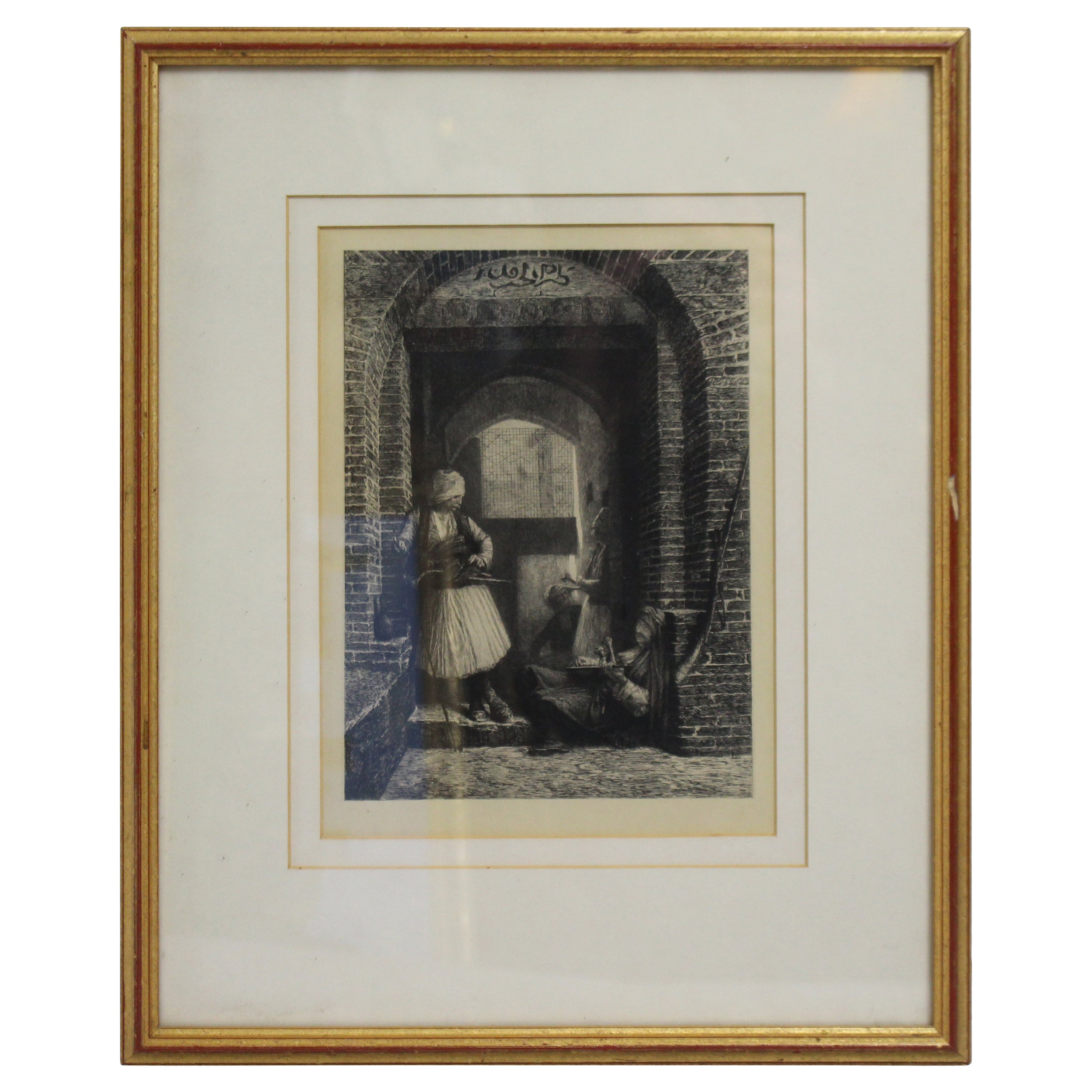 Delightful Scratch Pack Etching in Custom Frame For Sale at 1stDibs ...