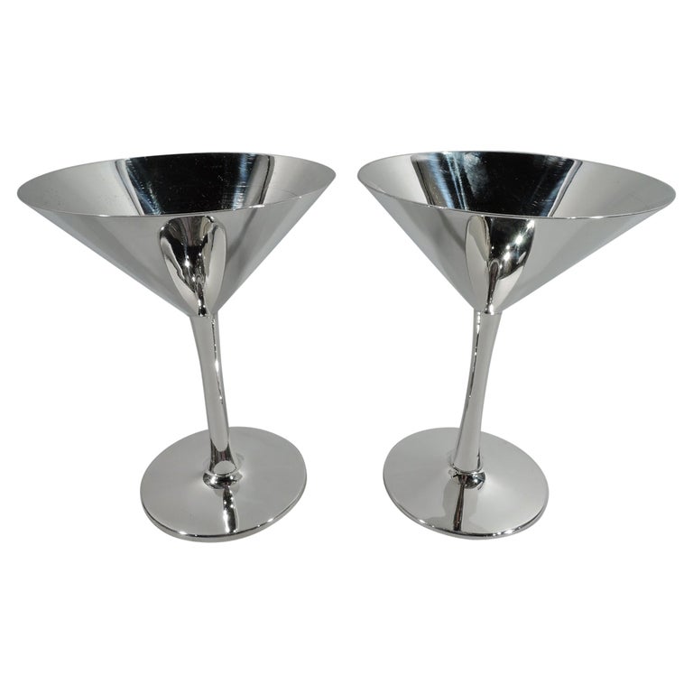 Pair of Cartier Mid-Century Modern Sterling Silver Cocktail Cups For ...