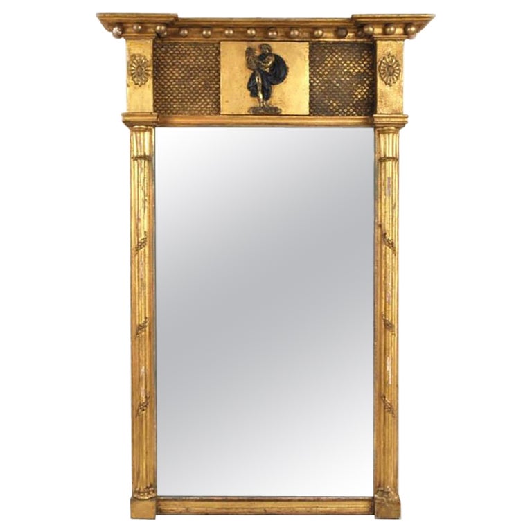 Regency Gilt Architectural Mirror, 19th Century For Sale at 1stDibs