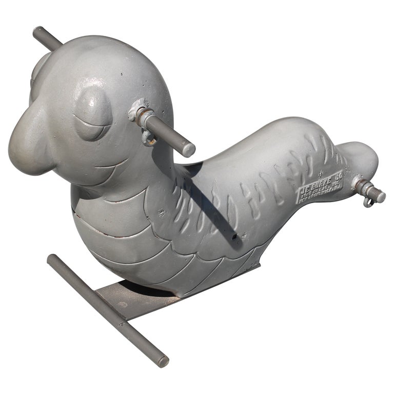 Aluminum Inchworm Playground Toy Sculpture at 1stDibs