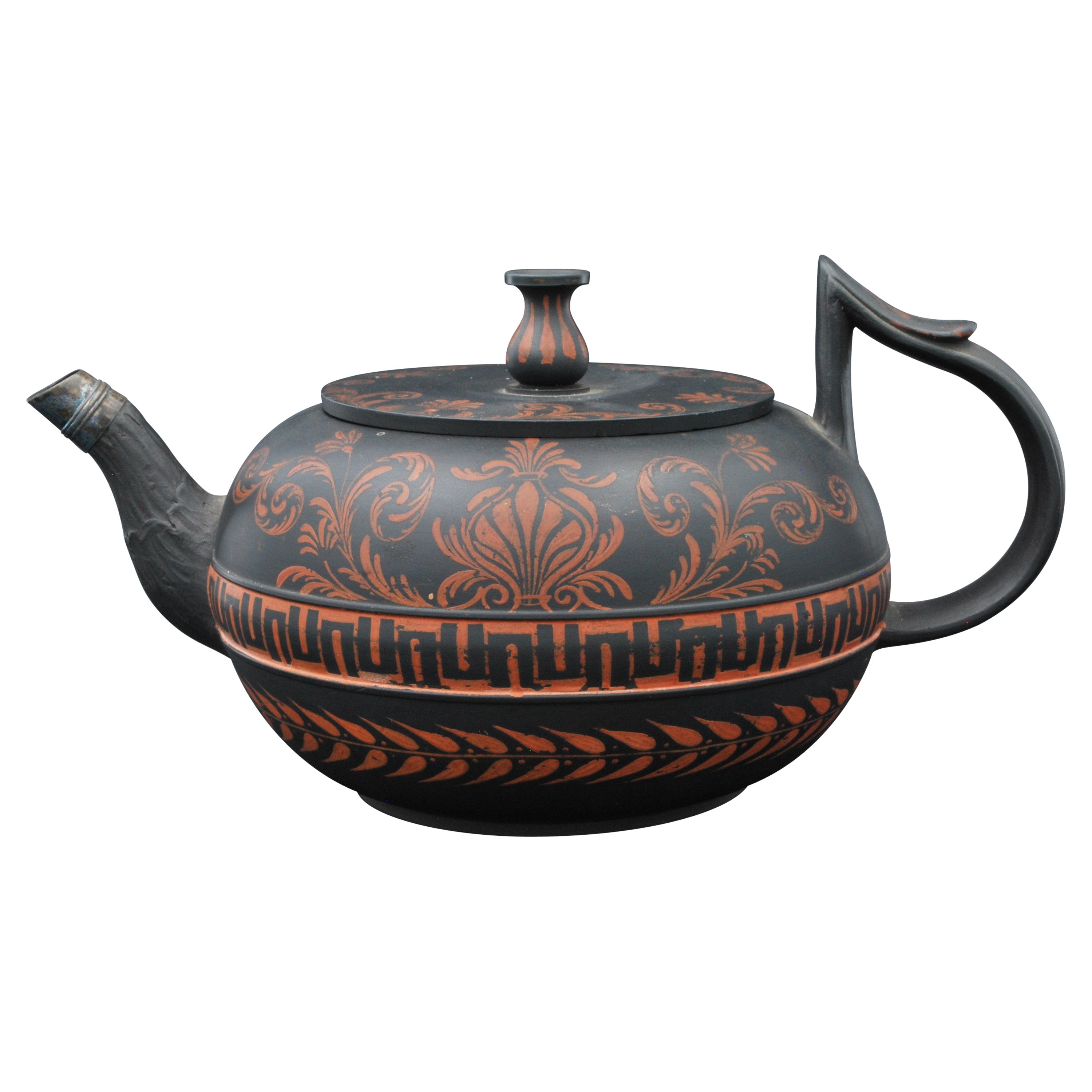 Black Basalt Cream Pail with Ladle, Turner, C1800 For Sale at 1stDibs