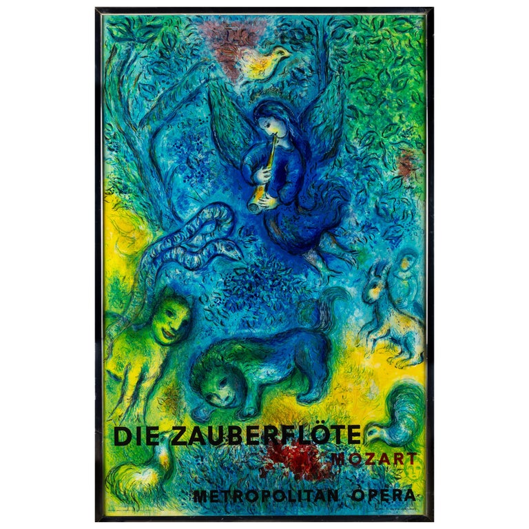 Marc Chagall Die Zauberflöte Mozart Metropolitan Opera Framed Poster at ...