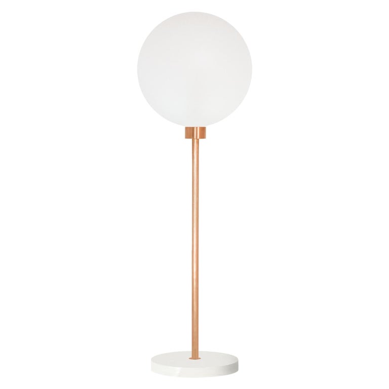 Copper/White Marble Verti Table Light by Atris For Sale at 1stDibs