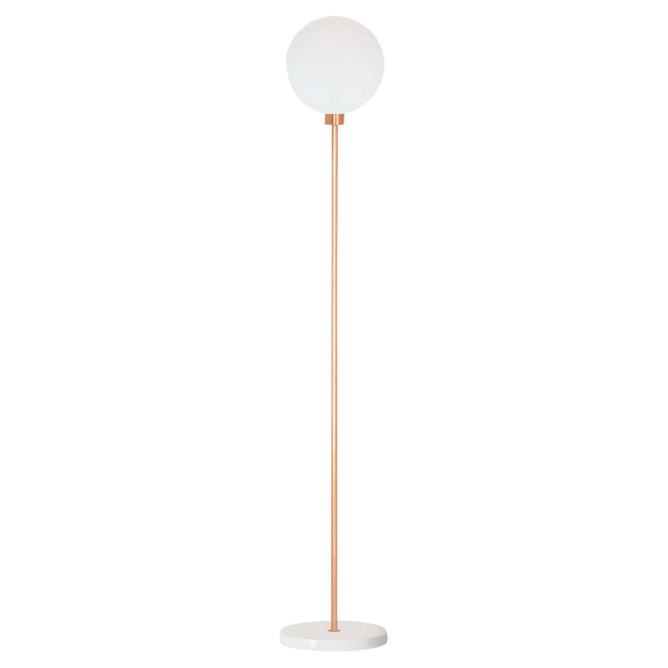 Copper/White Marble Verti Floor Light by Atris For Sale at 1stDibs