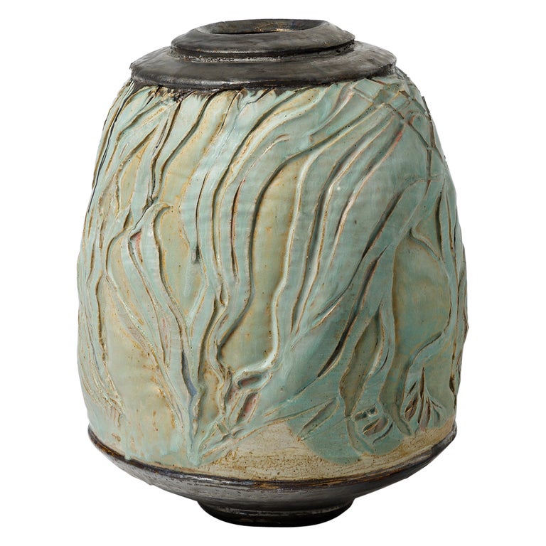 Ceramic Vase by Georges Sybesma to La Borne, France, circa 2010 at 1stDibs