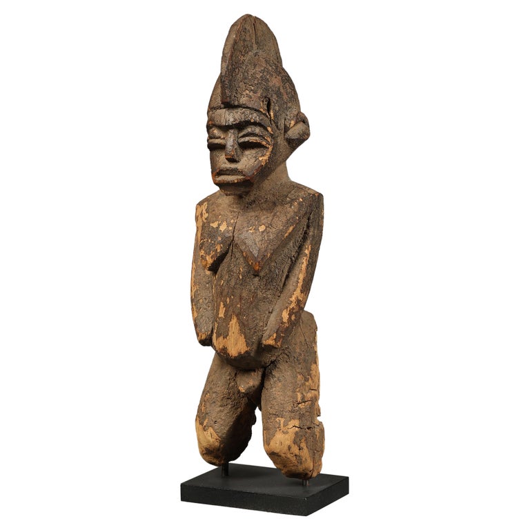 Ancient Weathered and Eroded Powerful Standing Lobi Figure at 1stDibs
