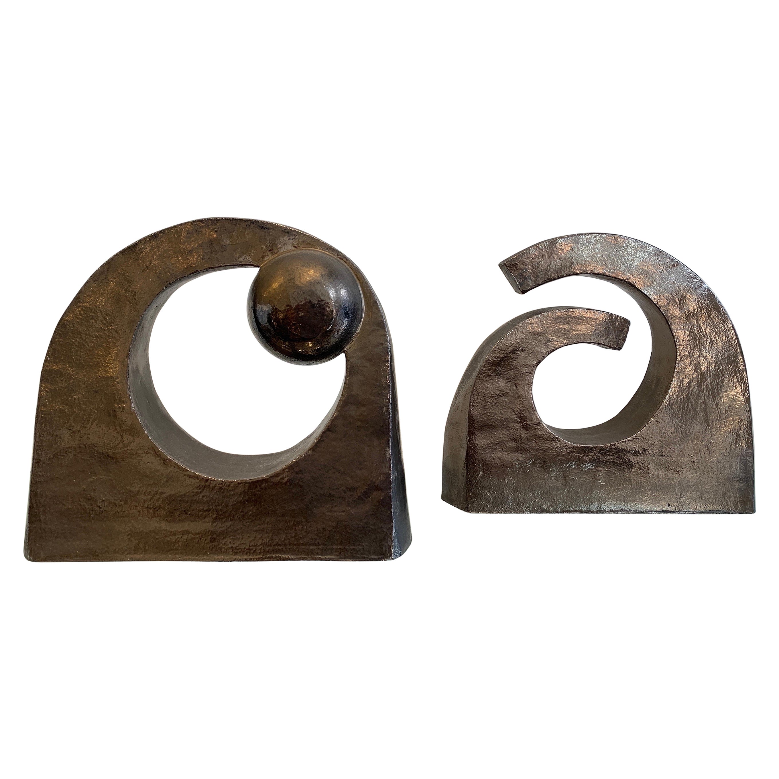 Minimalist Abstract Cocoon Shaped Ceramic Sculptures by Artist Judith ...