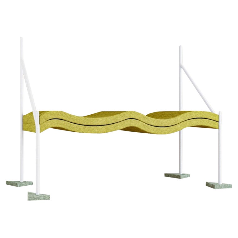 Wavy Upholstered Bench by Rejo Studio For Sale at 1stDibs | wavy bench
