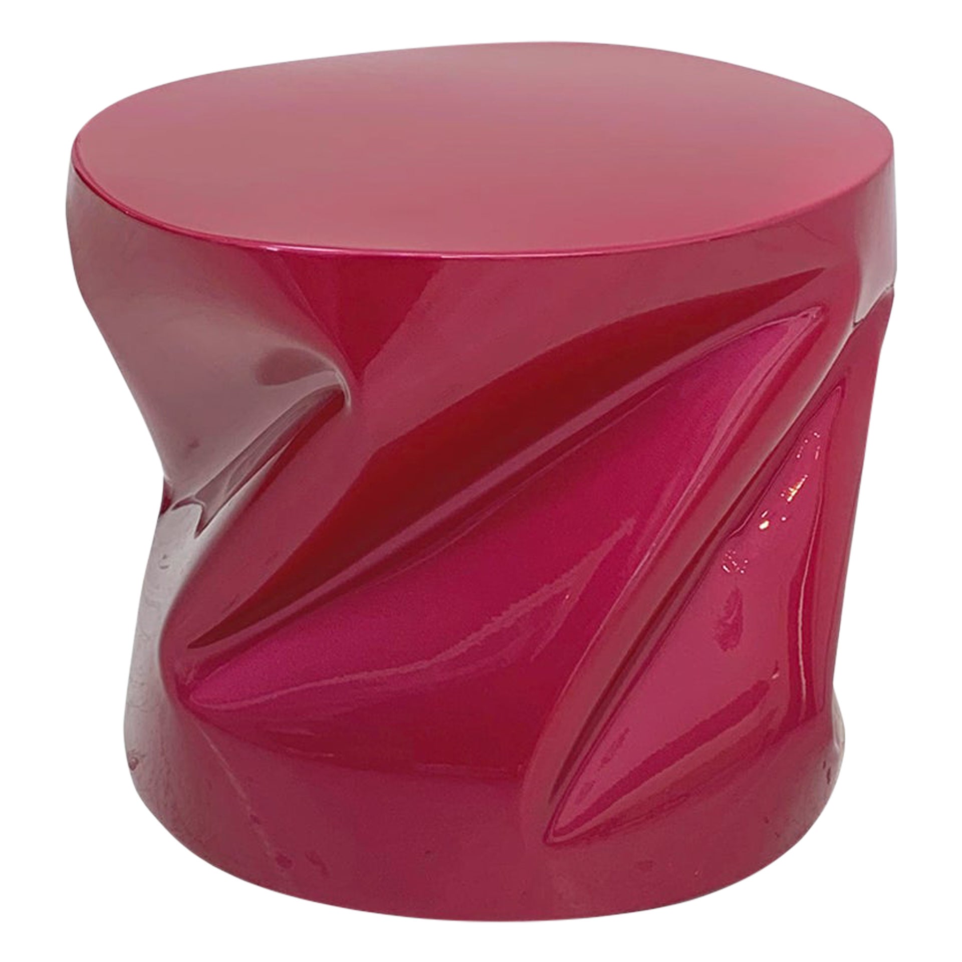 Sculptural Lacquered Side Table, circa 1970s at 1stDibs