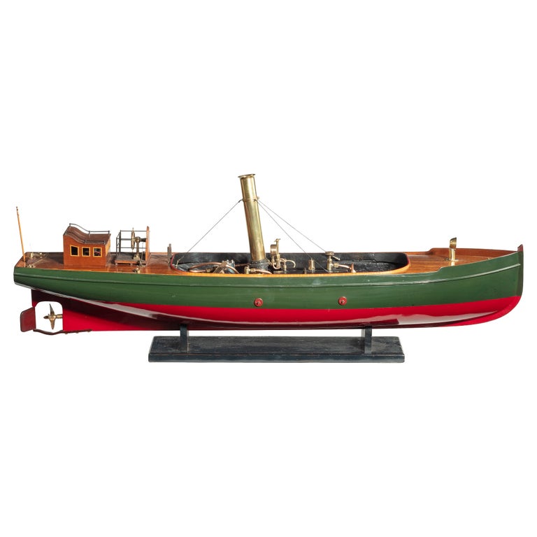 Working Model of a Steam Launch Circa 1920 at 1stDibs