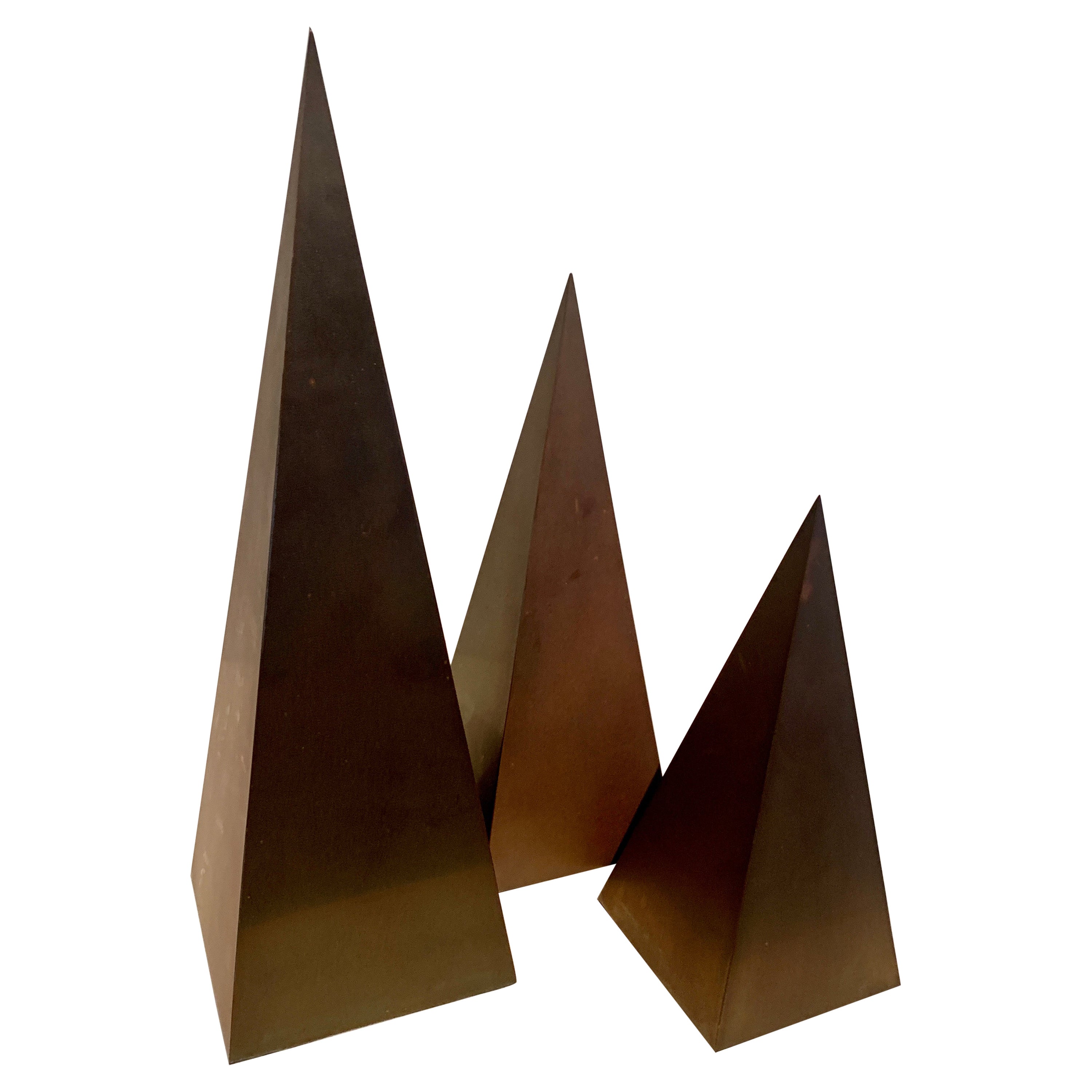 Italian Brass Obelisk For Sale at 1stDibs