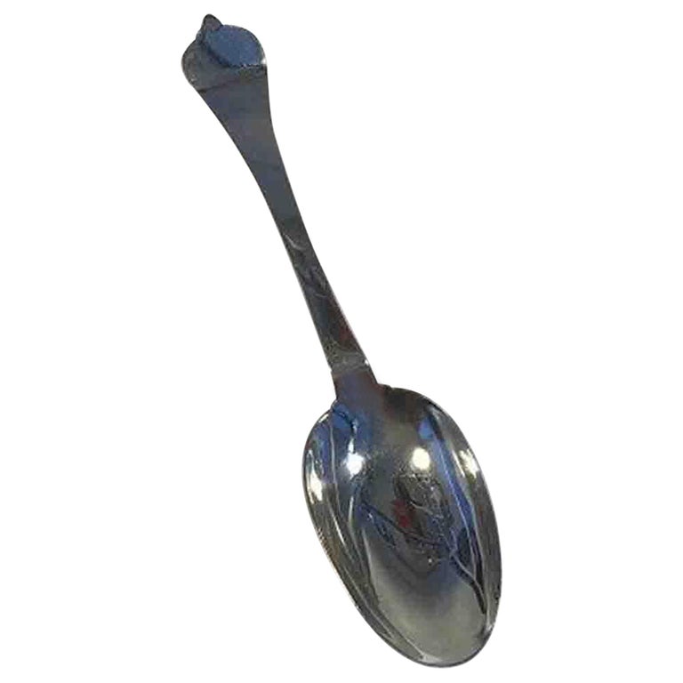 Danish Silver Spoon "Rat Tail Spoon" 1728 For Sale at 1stDibs