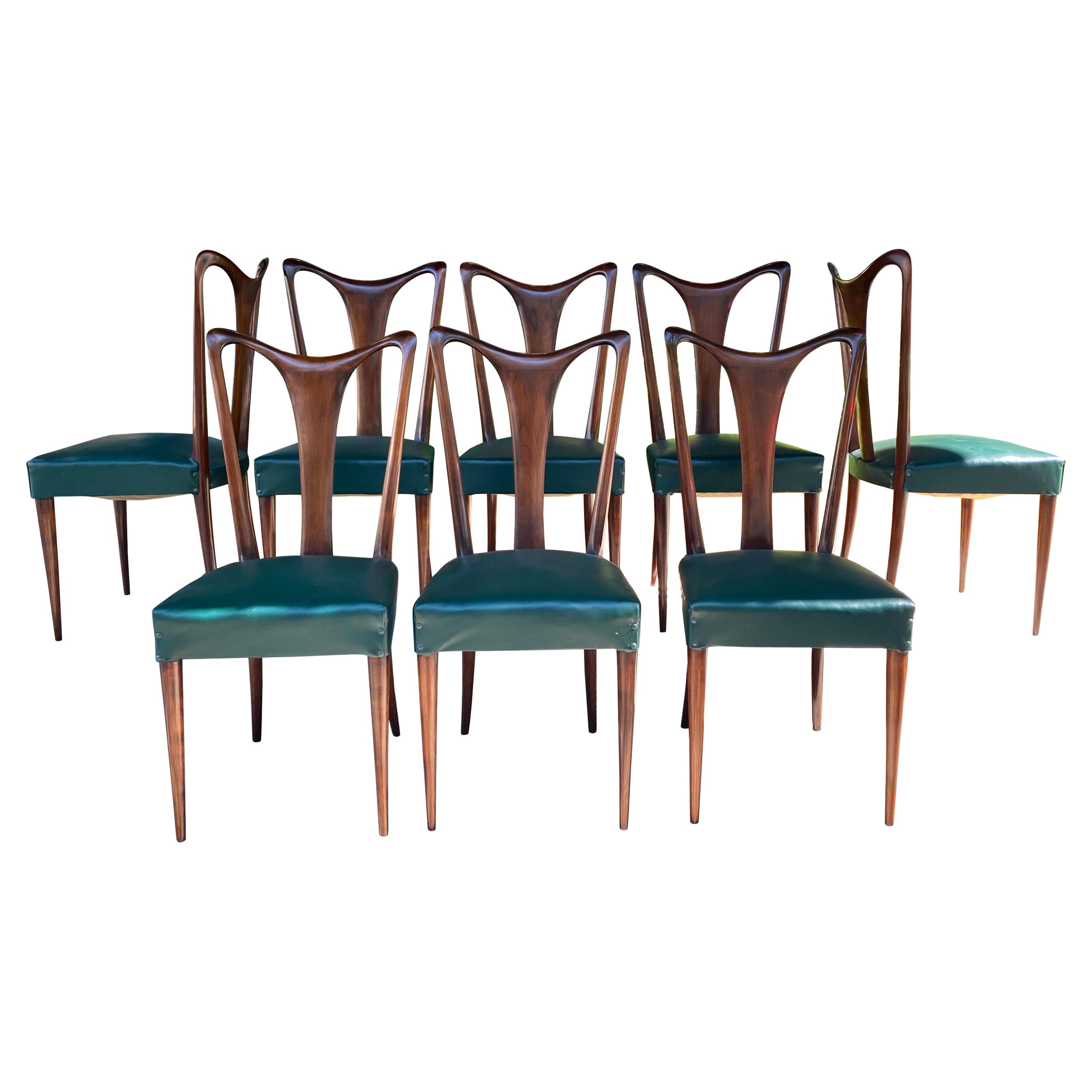 Mastercraft Set Of 6 Brass Dining Chairs at 1stDibs