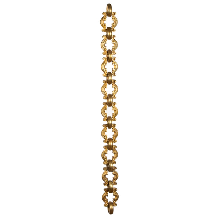 Gilt Bronze Chandelier Chain, Mid 19th Century For Sale at 1stDibs