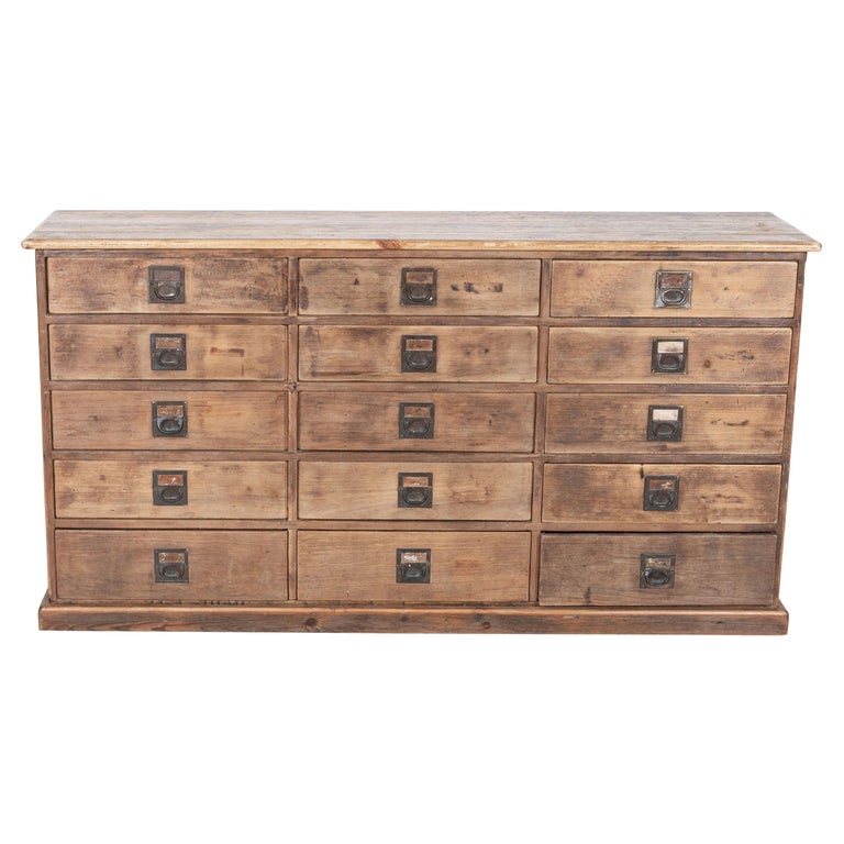 19thC Large Bank of English Workshop Drawers at 1stDibs