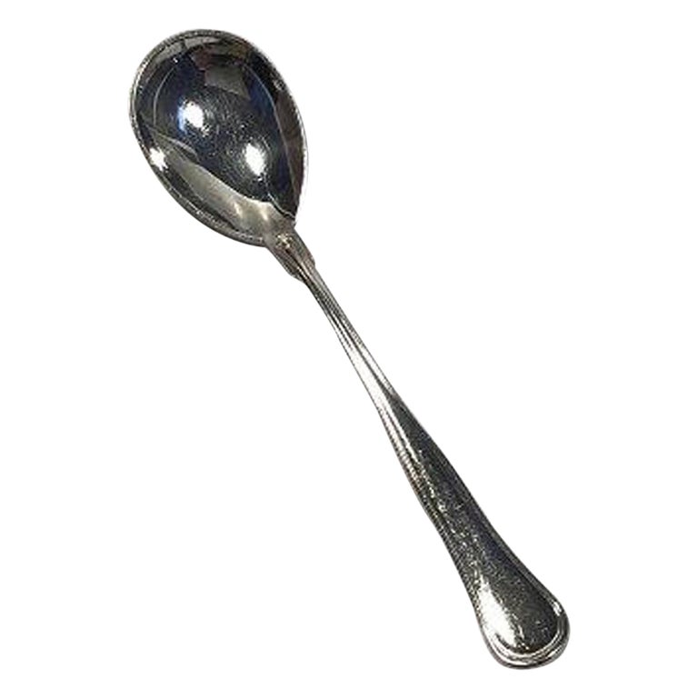 W&S Sørensen Silver Dobbeltriflet Old Danish Jam Spoon For Sale at 1stDibs