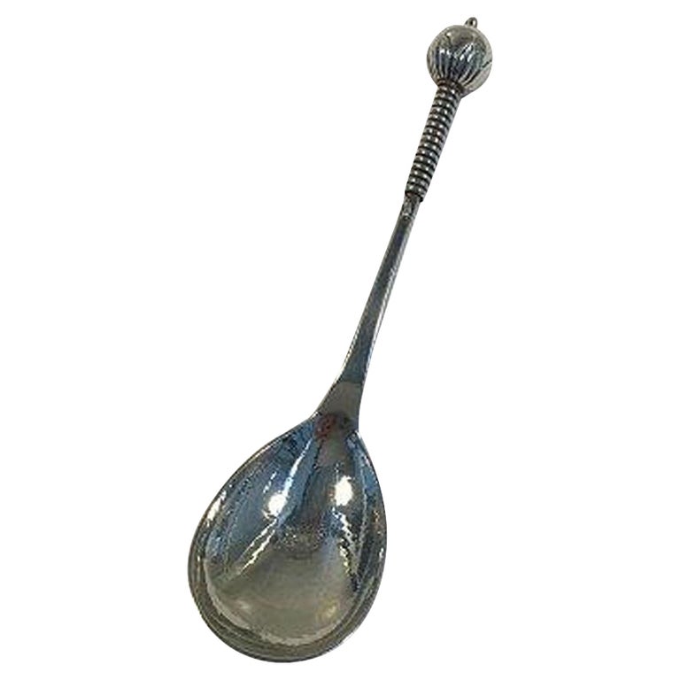 Georg Gleerup Silver Jam Spoon For Sale at 1stDibs